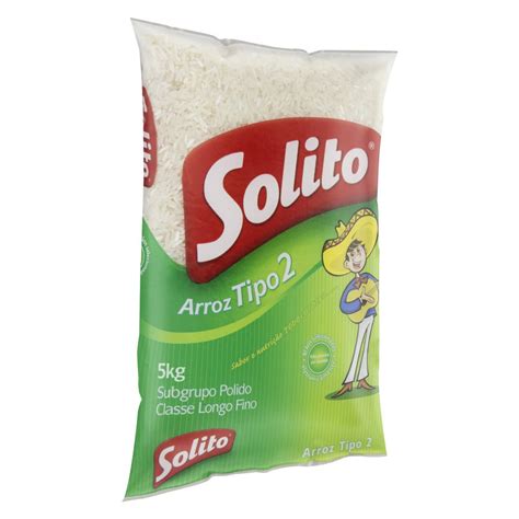 Arroz Polido Tipo 2 Solito Pacote 5kg Super José