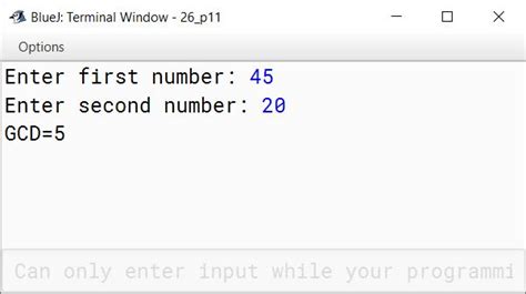 Java Program To Find The Gcd Greatest Common Division Of Java Program