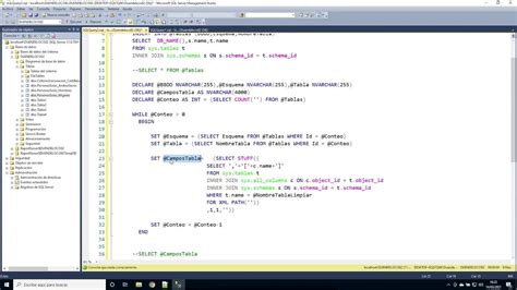 Sql Procedimiento Limpieza Tablas En Una Base De Datos Sql Server