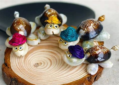 Seashell Turtle Craft At ₹ 110piece Seashell Handicrafts In Pimpri