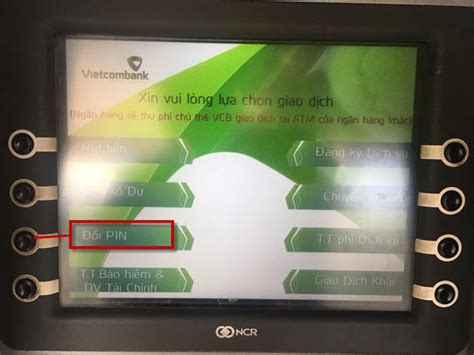 Cách đổi Mã Pin Thẻ Atm Vietcombank