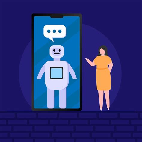 Premium Vector Online Chat Bot Support Artificial Intelligence