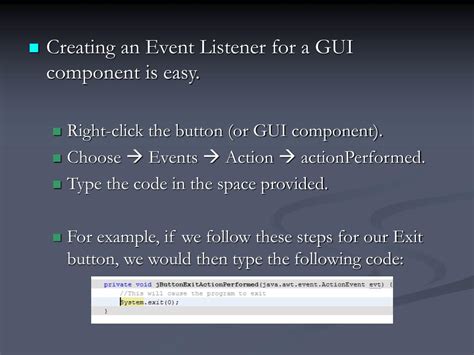 Ppt Using The Netbeans Gui Builder Powerpoint Presentation Free