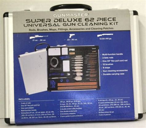 Gunmaster Super Deluxe 62 Piece Universal Gun Cleaning Kit Ebay