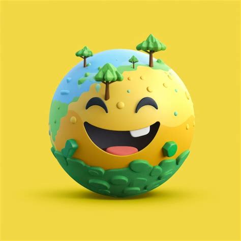 Premium Ai Image Sustainable Emoji Icon Concept