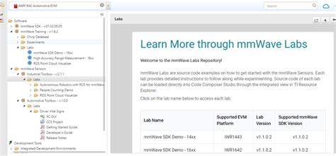 CCS AWR1642 MmWave Demo Sdk For MmWave Sensor Sensors Forum Sensors TI E2E Support Forums