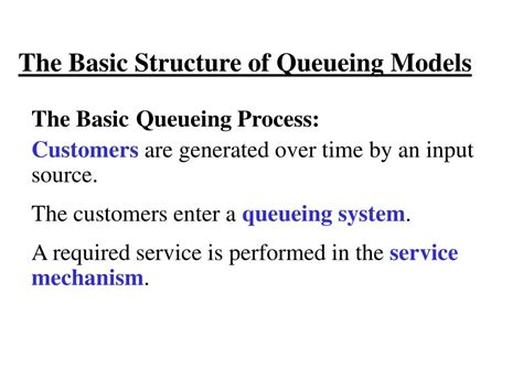 ppt queueing theory part i powerpoint presentation free download