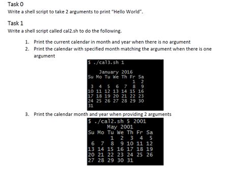 Solved Write A Shell Script To Take 2 Arguments To Print Chegg Com