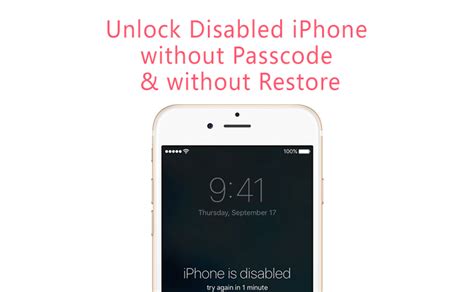 How To Unlock The Disabled IPhone Without Restore When You Forgot IPhone Passcode