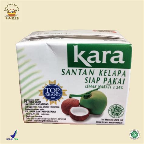 Jual Kara Santan Kelapa Instant Kemasan 200 Ml Shopee Indonesia