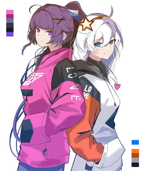 Kiana Kaslana Raiden Mei And Kiana Kaslana Honkai And More Drawn By Sparks Summer Danbooru