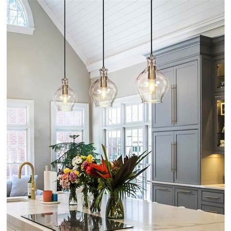 Modern Black Linear Pendant For Kitchen Island