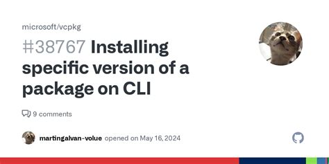 Installing Specific Version Of A Package On CLI Issue Microsoft Vcpkg GitHub