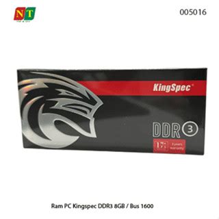 Kingspec DDR3 8GB PC Ram Bus 1600 Genuine Product Full Vat