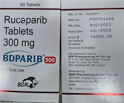 Rucaparib 300mg Tablets At Best Price In Ahmedabad By Aeon Healthcare Id 2857485417388