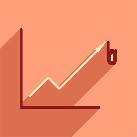Modern Flat Icon With Shadow Economic Graph Vector Ai Eps Uidownload