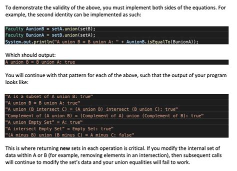 Using Java Implement A Set Class And Various