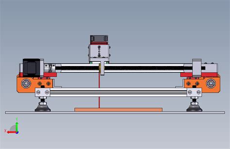 笛卡尔坐标系激光雕刻机 Stp Solidworks 2016 模型图纸下载 懒石网