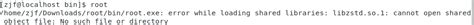 Problem With Root On Centos Error While Loading Shared Libraries Libzstd So ROOT ROOT Forum