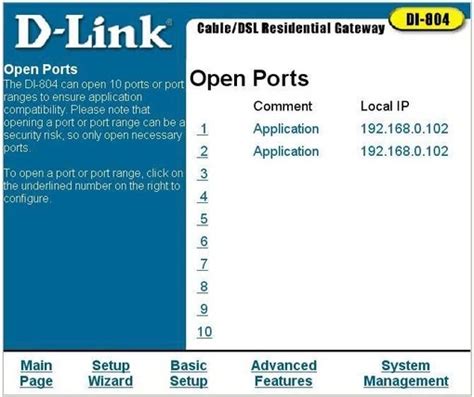 Simple D-Link DI-804HV Router Port Forwarding Steps
