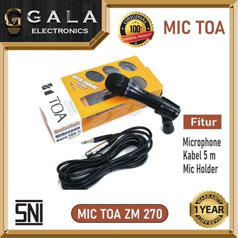 Jual Mic Toa Zm 270 Kabel Shopee Indonesia