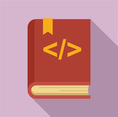 Programming Book Icon Flat Vector Online Education 14801764 Vector Art