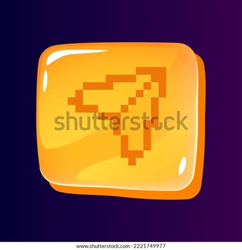 Send Message Glossy Ui Button Pixelated Stock Vector Royalty Free