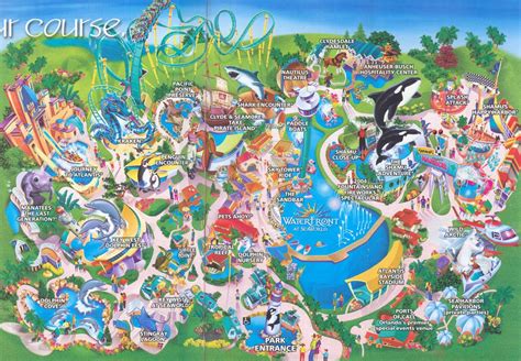 Seaworld Attractions Map 60 Photos