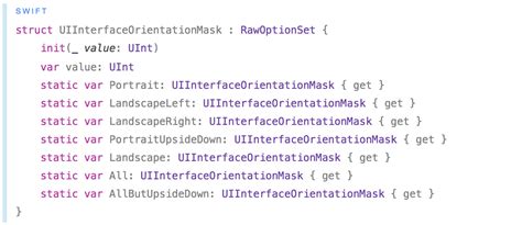 Iphone How To Use UIInterfaceOrientationMask Stack Overflow