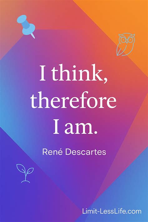 I Think Therefore I Am — René Descartes Jan Grobler