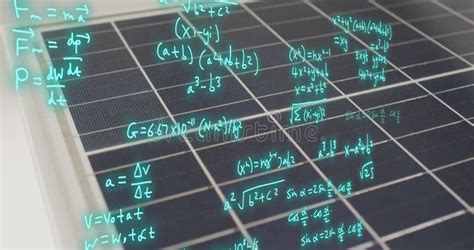 Animation Of Mathematical Equations Formulas And Symbols Floating Against Black Background