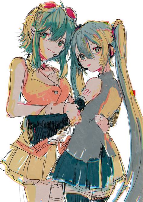 Gumi And Hatsune Miku Miku Hatsune Miku Vocaloid