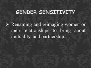 BASIC GENDER SENSITIVITY TRAINING PPTX