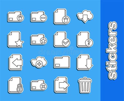 set line trash can document with download unknown document delete