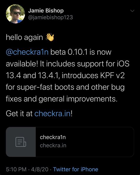 Checkra1n V0 10 1 Released With Support For IOS 13 4 13 4 1 Bug Fixes