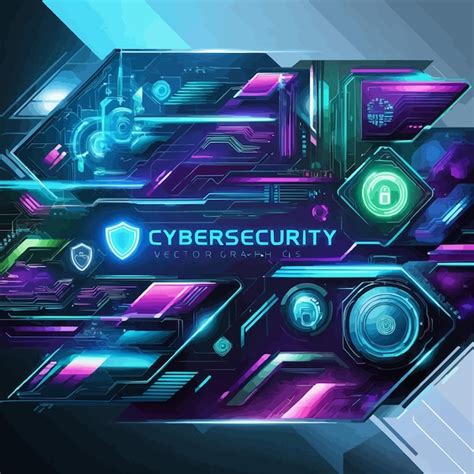 Cybersecurity Illustrations Vector Graphics Design Premium Ai Generated Vector
