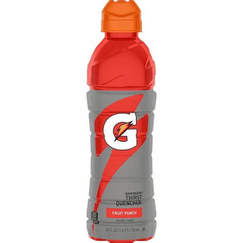 Gatorade Single Fruit Punch Thirst Quencher Sports Drink 24 Fl Oz