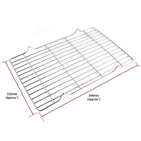 Spares2go Cooker Grill Pan Grid Rack Stand For Belling Oven 344mm X 222mm