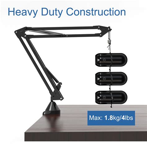 Audio Array Microphone Arm Stand Suspension Boom Scissor Mic Stand