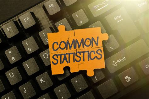 Conceptual Caption Common Statistics Conceptual Photo Deals With Collection Analysis Etc Of