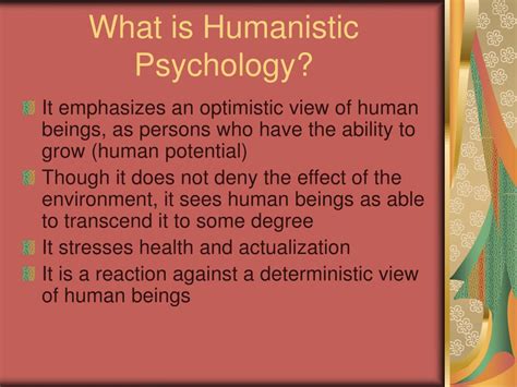 Humanistic Perspective Examples Humanistic Perspective Examples