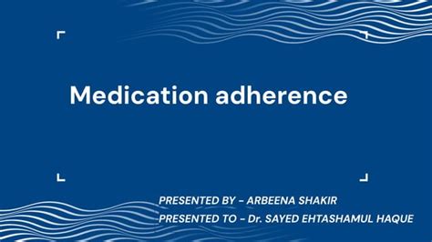 Medication Adherence Pdf