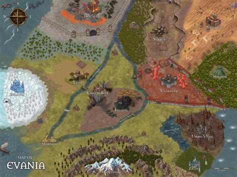 The Regions Of Evania Dungeon Lords
