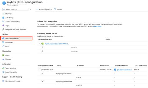 Set Up Private Endpoint With Private Link Azure Container Registry Microsoft Learn