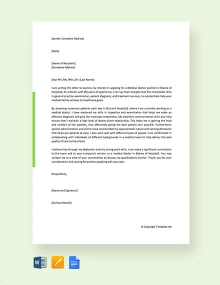 Medical Residency Cover Letter Sample Large Display Most Important