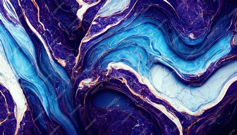 Premium Photo Abstract Blue And Purple Marble Background