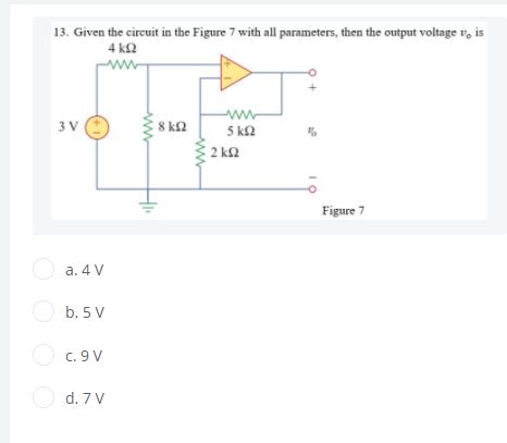 Solved Given The Circuit In The Figure With All Chegg Com