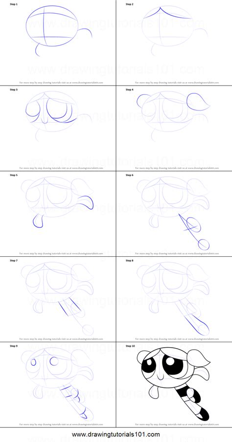 Step How To Draw Bubbles Bubbles From The Powerpuff Girls My Xxx Hot Girl