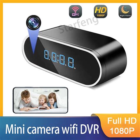 Mini Camera Clock Full Hd 1080p Wireless Wifi Control Ir Night Vision