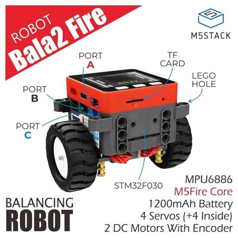 Esp32 Esp8266 For Beginner M5stack Official Bala2 Fire Self Balancing